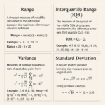 Measures of Variability: Range, IQR, Variance, STD