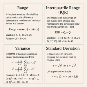Measures of Variability: Range, IQR, Variance, STD